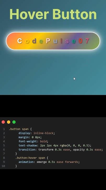 hover button javascript html css codes html python icodetips programming youtube