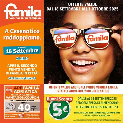 Famila Offerte Ultimi Volantini E Orari Di Apertura Promovolantini It