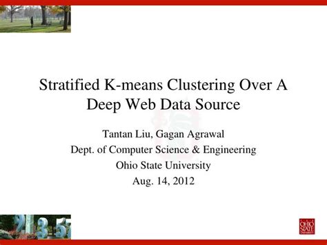 Ppt Stratified K Means Clustering Over A Deep Web Data Source