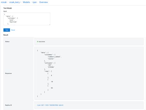 how to deploy an r script model in cml that intera cloudera