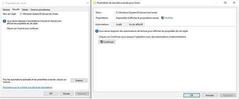 Acc S Au Fichier C Windows System Drivers Etc Hosts