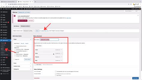 How To Link Wordpress Menu Items To Elementor Sections