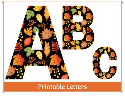 Free Printable Harvest Letters Download Free Printable Harvest Letters