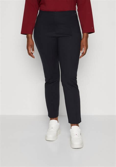 Tommy Hilfiger Curve Elevated Slim Broek Desert Skydonkerblauw