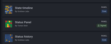 grafana 8 1 1 signed status panel 1 0 11 installed but not available