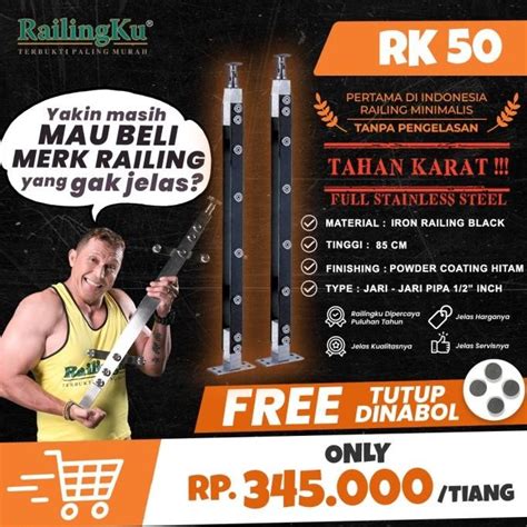 Jual Harga Disc New Model Railing Tangga Stainless Industrial