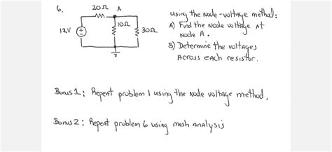 Solved Using The Rode Voltaye Method A Find The Node