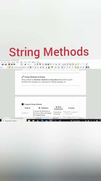 String Methods Pythonforbeginners Programming Python Pythontutorial Python3 Youtube