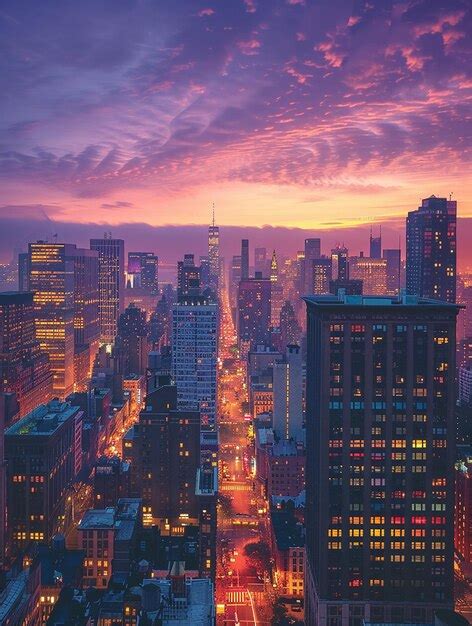 Envision A Serene Cityscape At Dawn Captured In Ultrahigh Definition