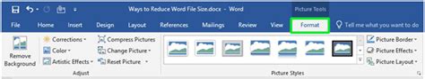 Ways To Reduce Word Document File Size
