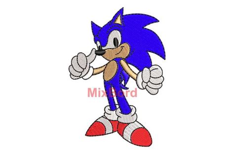 Matriz De Bordado Sonic Loja MixBord Elo Produtos Especiais