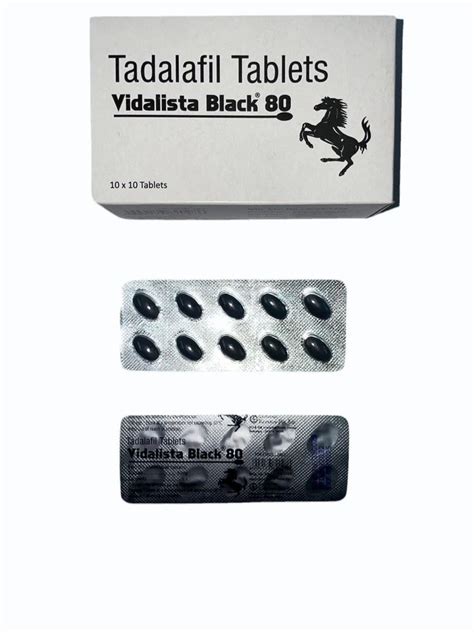 Vidalista Black 80 Mg Tadalafil Tablets At ₹ 250stripe Cialis Tablet