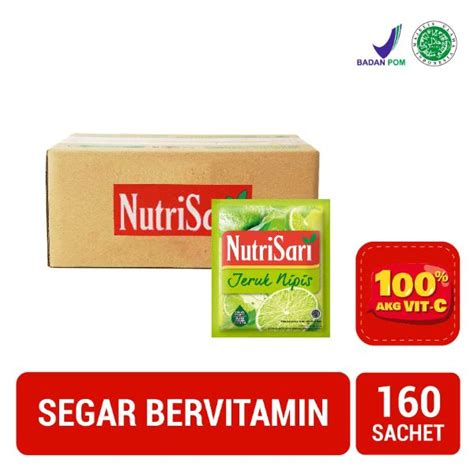 Jual NutriSari Jeruk Nipis 160 Sachet Minuman Buah Vitamin C Di Seller Berdikari Kenjeran