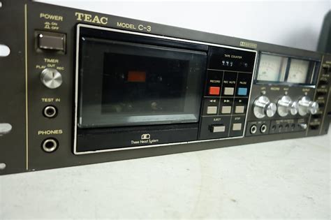 Teac C 3 Three Head Dolby System Cassette Player Recorder Reverb