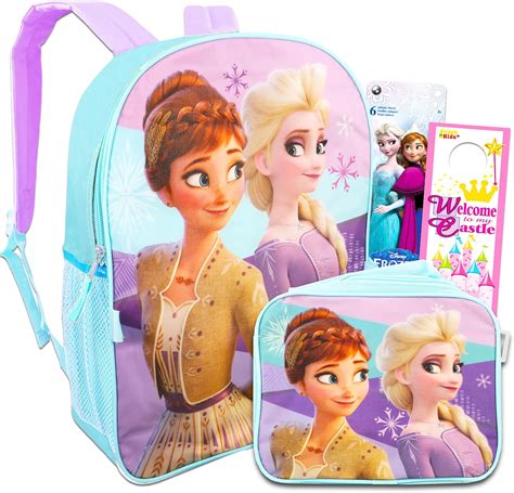 Brandclub Disney Frozen Backpack And Lunch Box Set For Girls ~ Deluxe