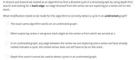 Solved In Lecture And Tutorial We Looked At An Algorithm To Chegg
