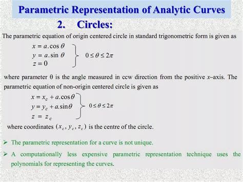 Part 4 Types And Mathematical Representations Of Curves Pptx