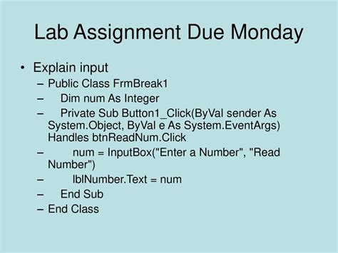 introduction to vb programming ppt download