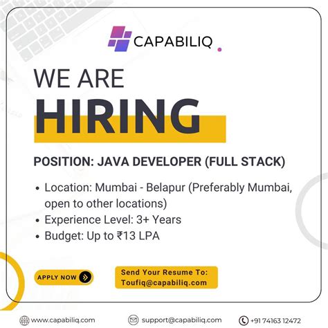 Capabiliq On Linkedin Javadeveloper Fullstackdeveloper Angular Springboot Oraclecertified