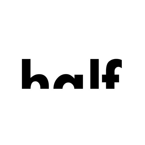 The Half Logo Vector Design 15633040 Vector Art At Vecteezy
