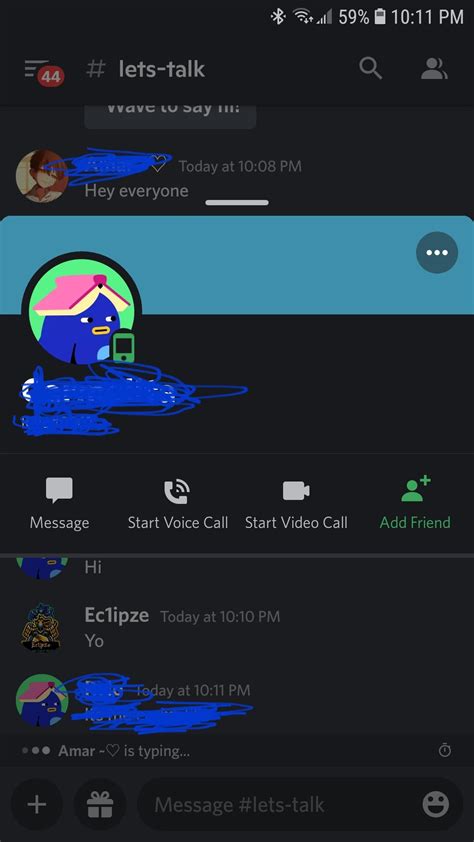 mobile bug when viewing someone s profile android v8 0 0 r discordapp