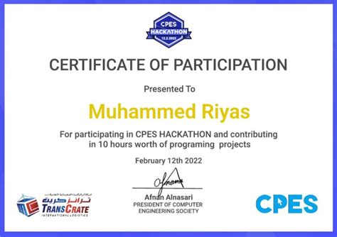 Muhammed Riyas 🚀 On Linkedin Cpes Transcrate Hackathon2022