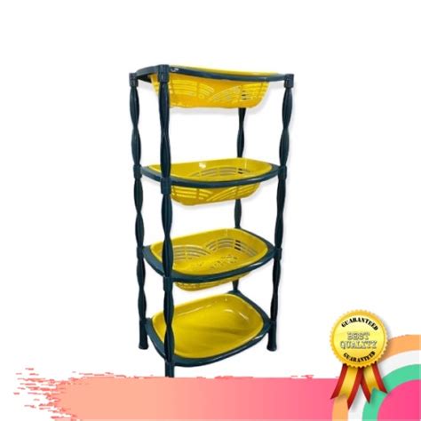 [ Local Ready Stocks ] 4 Tier Storage Rack Rak Simpanan 4 Tingkat