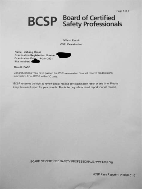 Thrilled To Announce That I Have Passed My Csp Today Ushang Desai Phd Mph Cih Csp Chmm