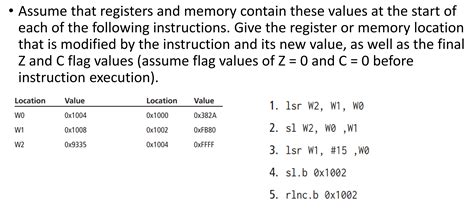 Solved Assume That Registers And Memory Contain These