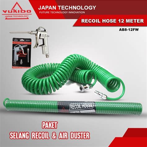 Jual Paket Hemat Selang Kompresor Spiral Semprotan Angin Air Duster