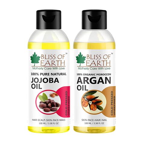 Pure Natural Jojoba Oilorganic Argan Oil Of Morocco For Face Hair