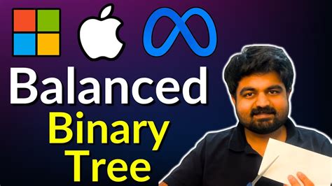 Balanced Binary Tree 110 Meta Interview Question Youtube