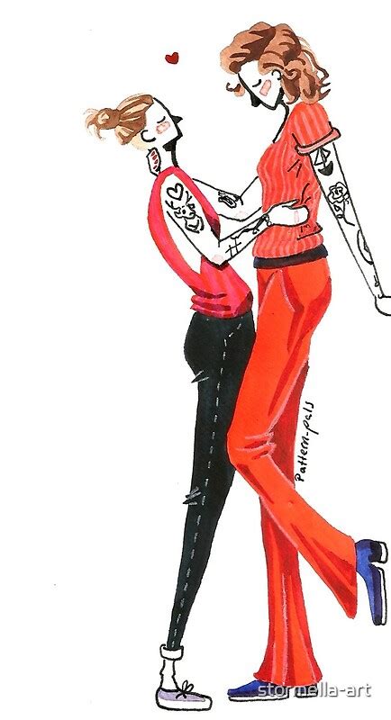 Red Gfs By Stormella Art Redbubble