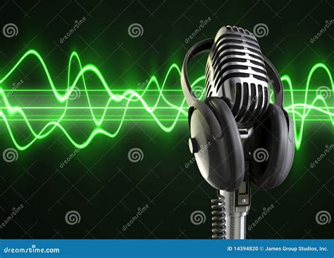 Audio Waves Microphone Stock Photo Image Of Radio