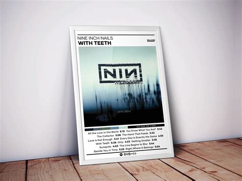 Nine Inch Nails Poster With Teeth Poster Colors Album Etsy
