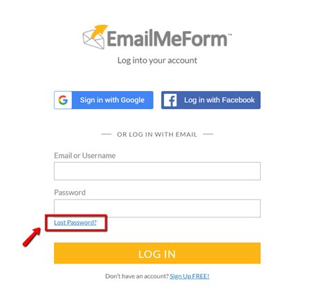 Unable To Login Help And Support Knowledge Base Emailmeform
