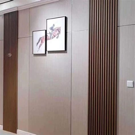 Wpc Fluted Panels Walnut Brown Color 8 Feet Long 65inch — Diydekor