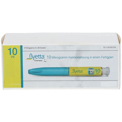 Byetta 10 µg Injektionslösung Iefertigpen 3 St Mit Dem E Rezept Kaufen Shop Apotheke