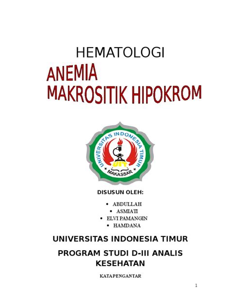 Anemia Makrositik Hipokrom Pdf Kesehatan Holistik
