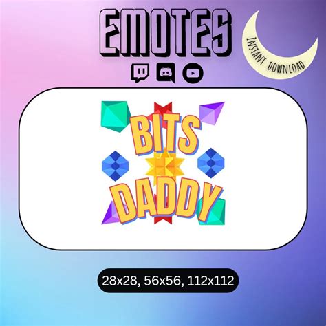 Bits Daddy Emote For Twitch Etsy Bits Daddy Emote For Twitch Etsy