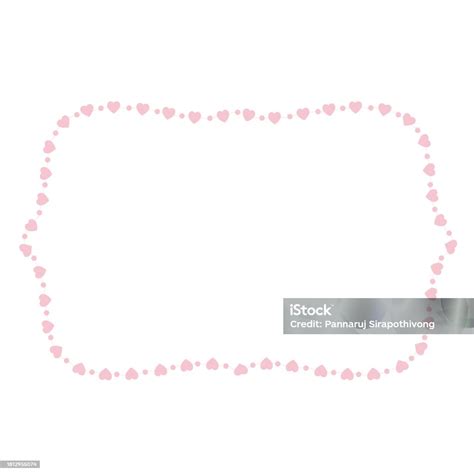 직사각형 프레임 하트 프레임 귀여운 핑크 파스텔 장식 사랑 패턴 클래식 낭만적 인 수평 빈티지 프레임 심장 테두리 골동품에 대한