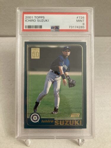 Ichiro Suzuki 2001 Topps 726 Rc Rookie Psa 9 Ebay