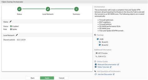 Using The Fabric Overlay Orchestrator Fortigate Fortios 7 4 5 Fortinet Document Library