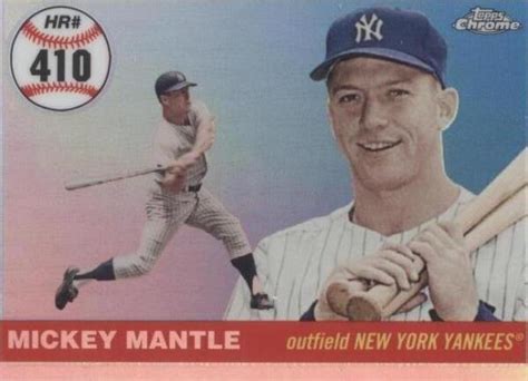 2006 Topps Chrome Mickey Mantle Home Run History Refractor MHRC410