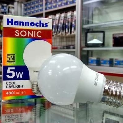 Jual Lampu Led Hannochs Sonic 5 Watt Nyala Putih Shopee Indonesia