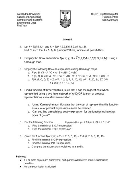 Sheet4 Digital Computer Fundamentals Pdf Mathematics Computer