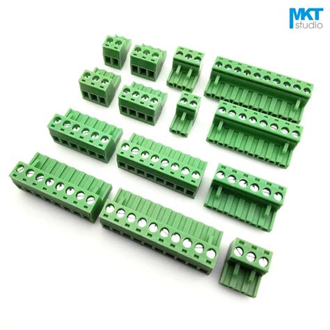 Pcs P Mm Pitch Right Angle Female PCB Electrical Screw Wire Terminal Block Connector In