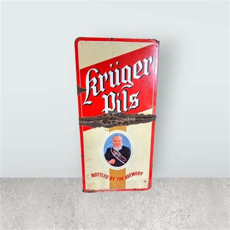 Kruger Pils - Enamel sign (1) - Enamel - Catawiki