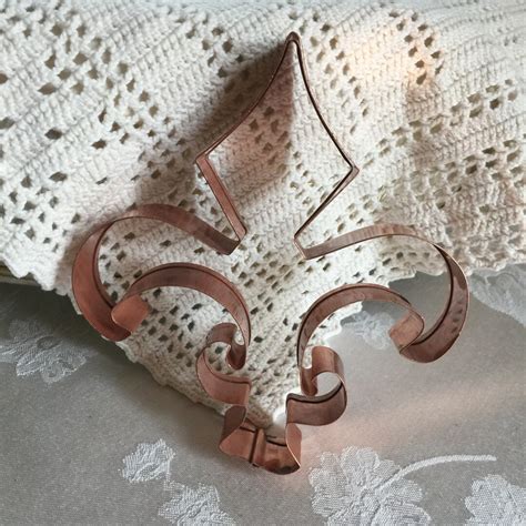 Copper Fleur De Lis Cookie Cutter Great For A Fancy Kitchen Decoration