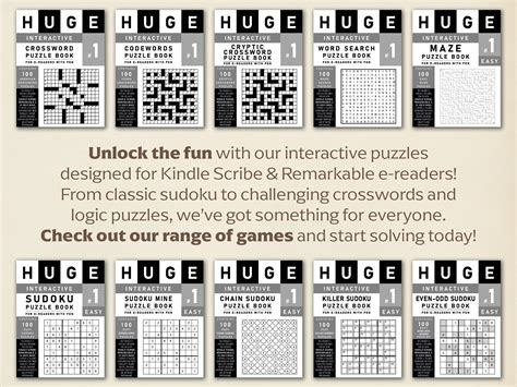 100 Coded Crosswords Codewords For Kindle Scribe Volume 1 Interactive